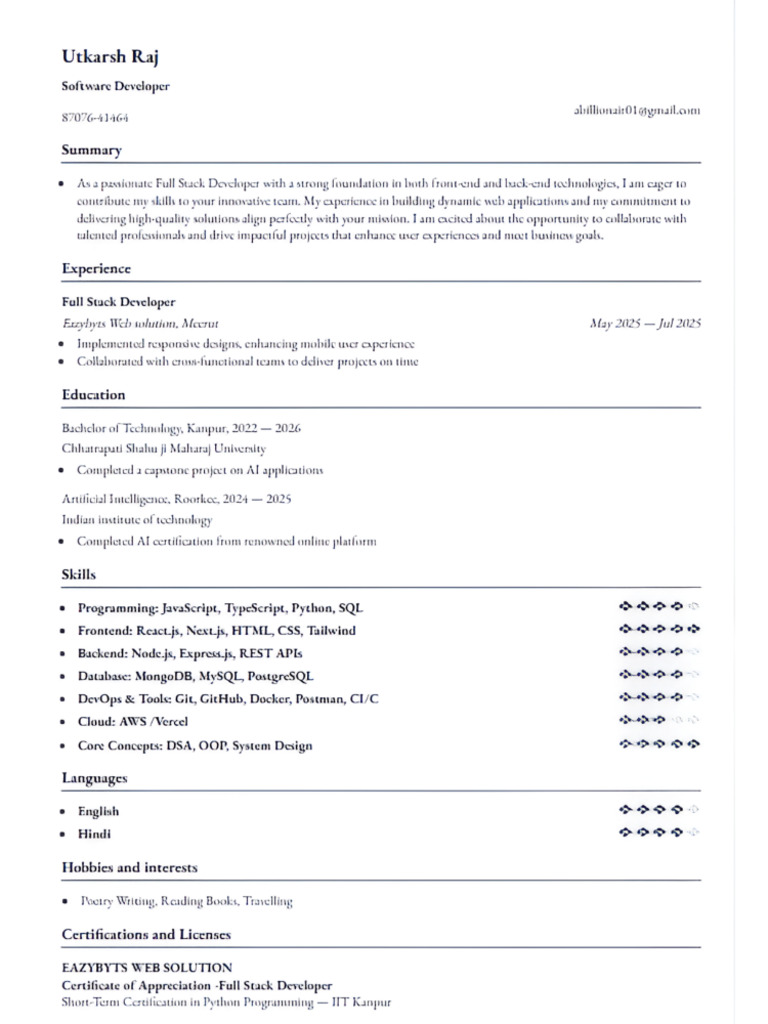 CV1 (1) | PDF