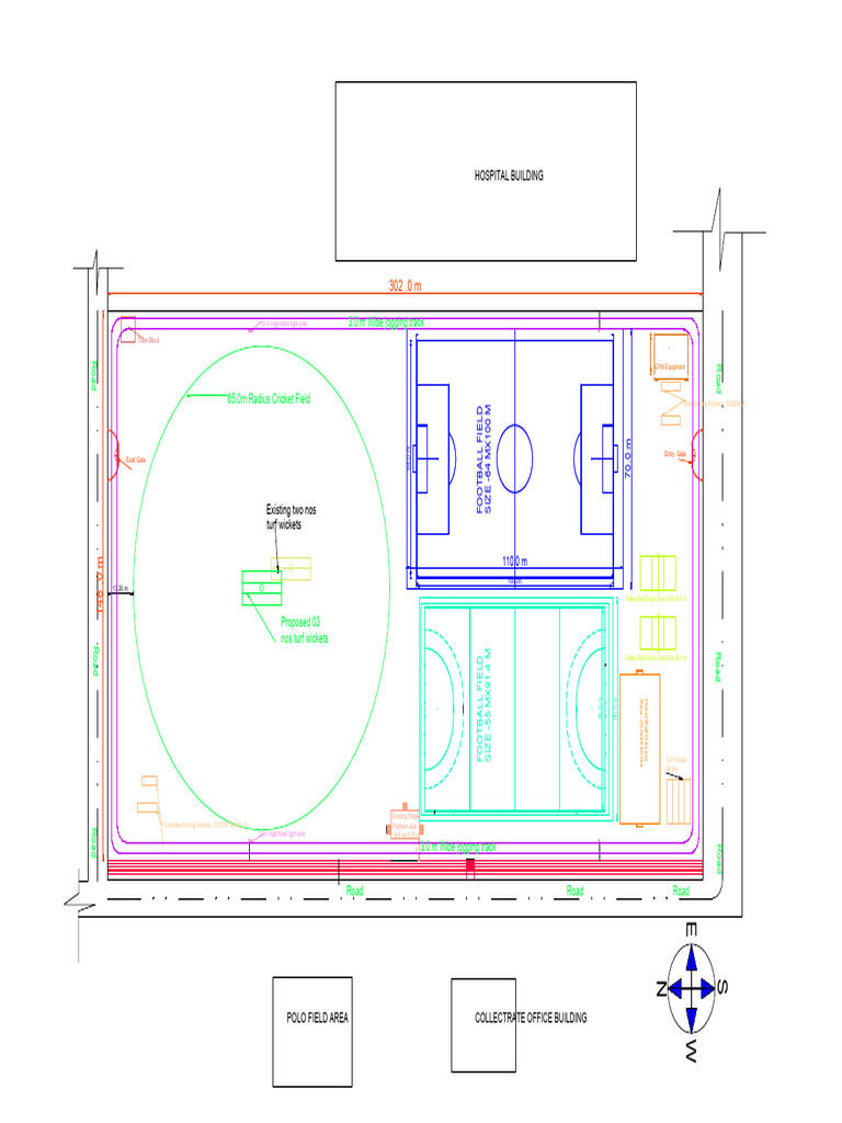 Sports Facility Layout and Specifications | PDF | Athletic Sports ...