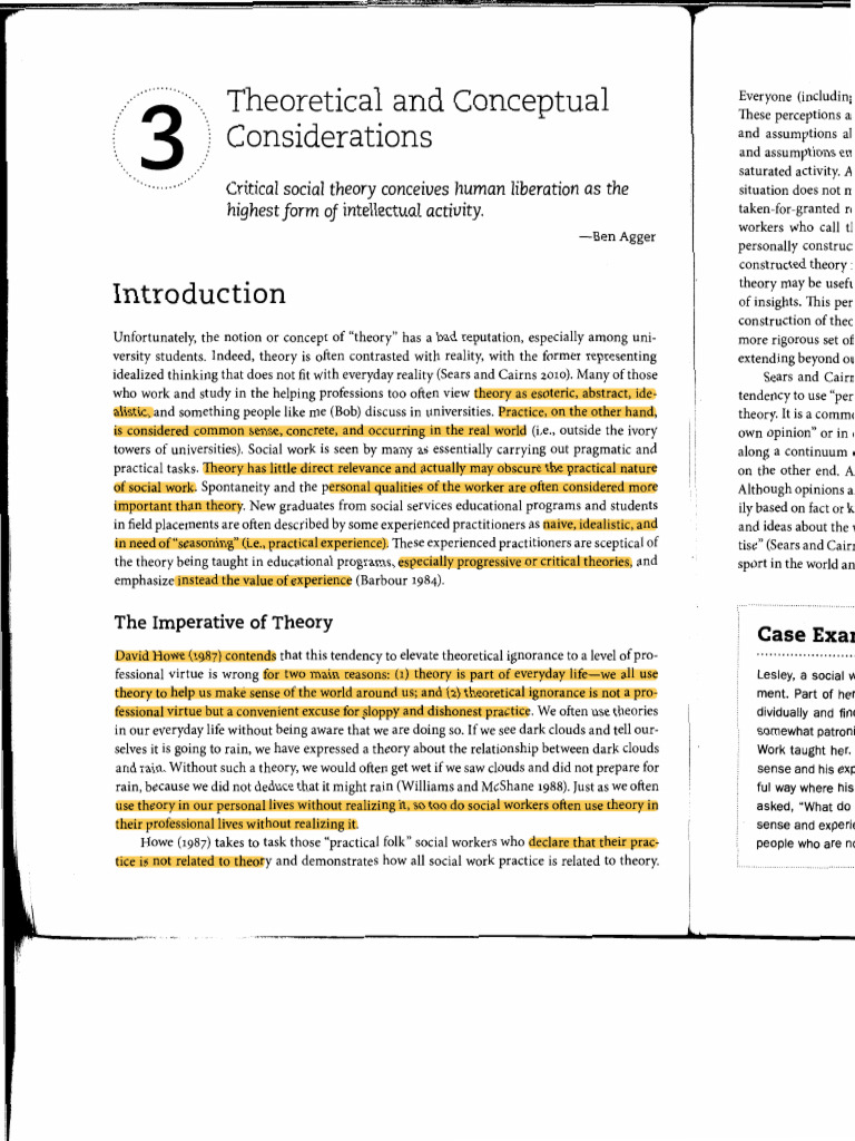 The Role of Theory in Social Work | PDF | Theory | Liberal Arts Education
