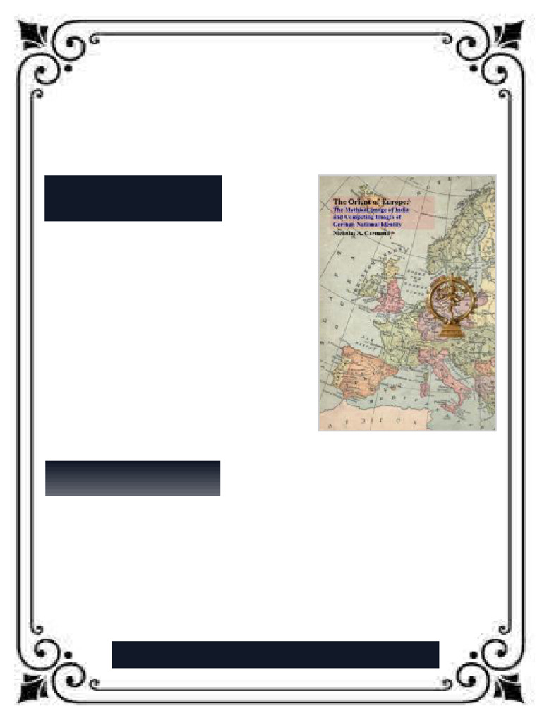 The Orient of Europe The Mythical Image of India and Competing Images ...