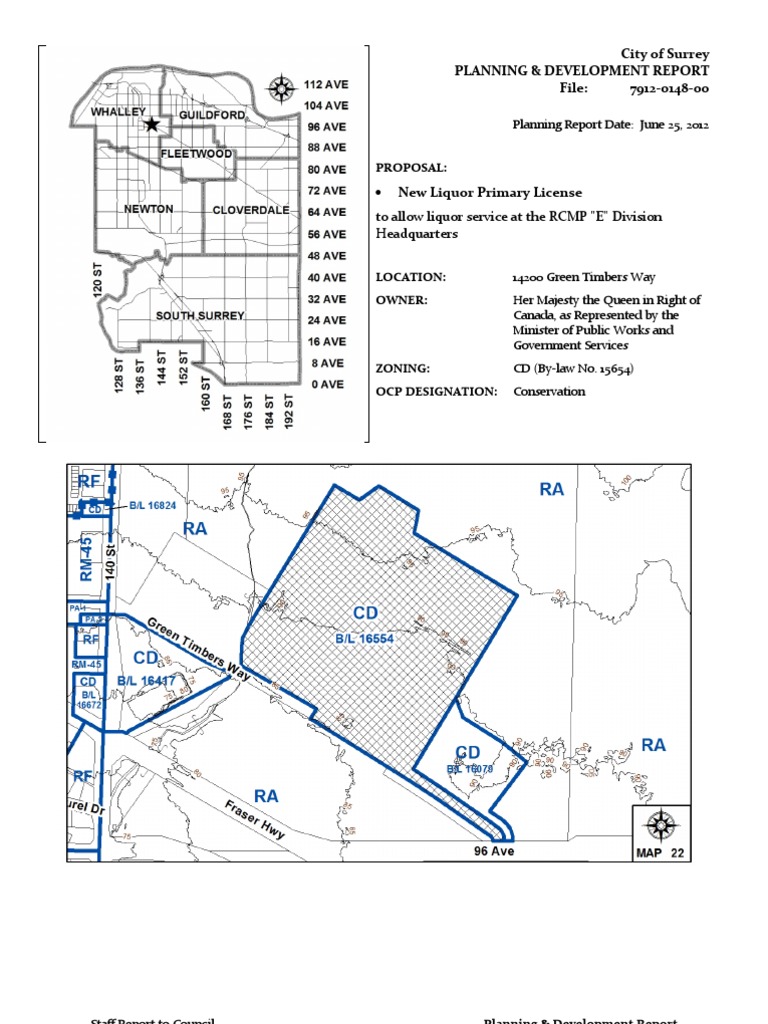 RCMP Green Timbers Liquor Licence Application | PDF | Royal Canadian ...