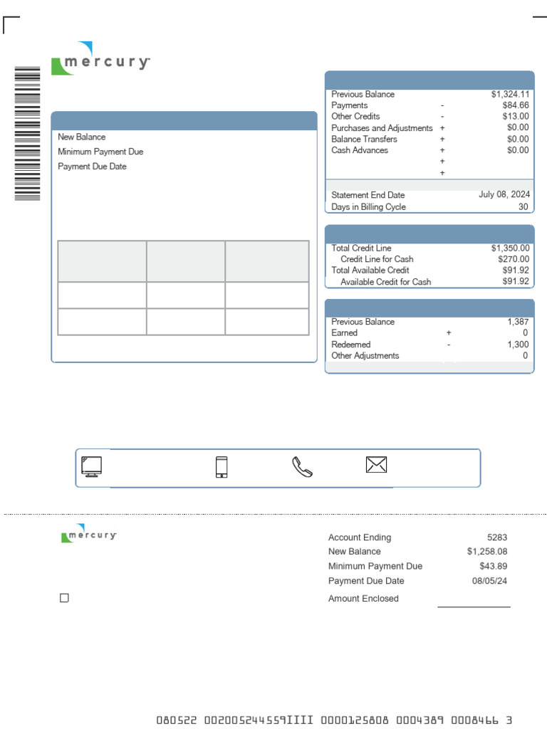 Bank Statement-Mercury Cards Statement PDF V2 - 副本 | PDF | Credit Card ...