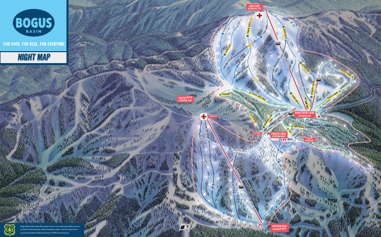 Bogus Basin Trail Map Overview | PDF