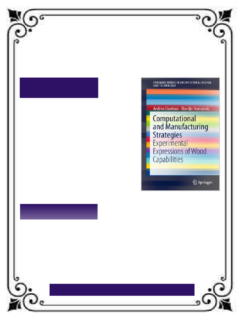 Computational and Manufacturing Strategies Experimental Expressions of ...