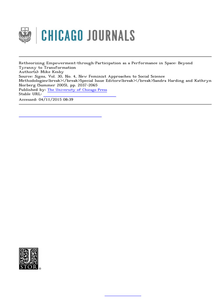 Empowerment through Participatory Praxis | PDF | Michel Foucault ...