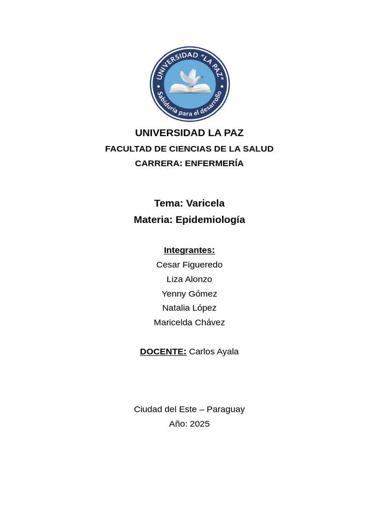 Varicela | PDF | Enfermedades virales | Medicina CLINICA