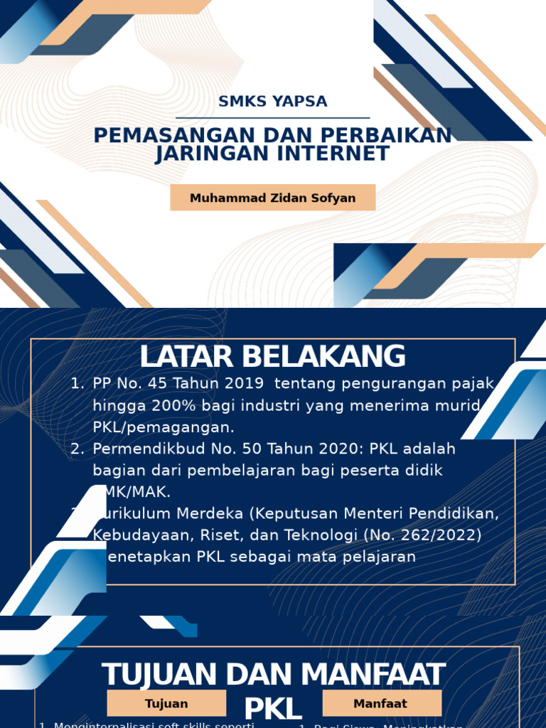 contoh presentasi pkl TKJ | PDF