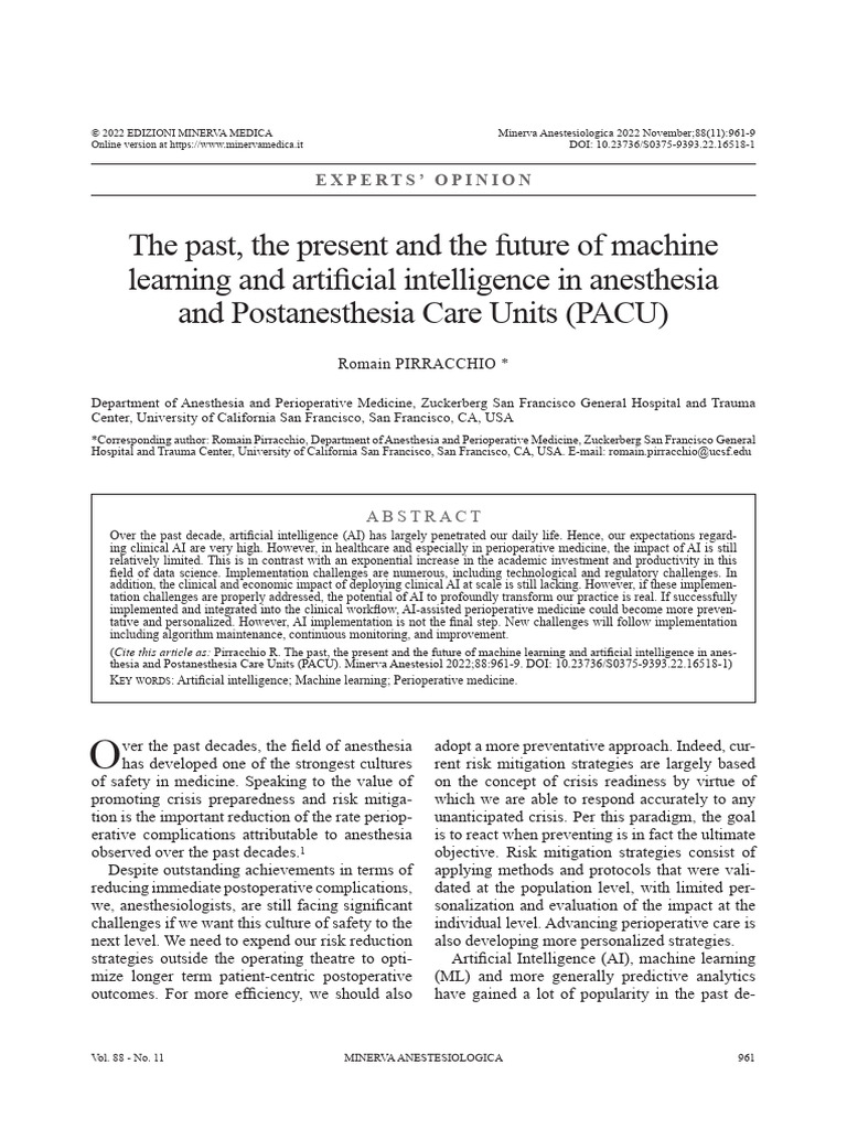 The Past, The Present and the Future of Machine | PDF | Artificial ...
