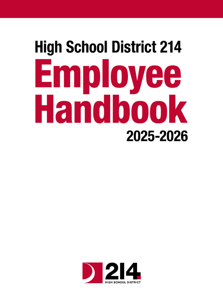 District 214 Employee Handbook 2025-2026 | PDF | Sexual Harassment ...