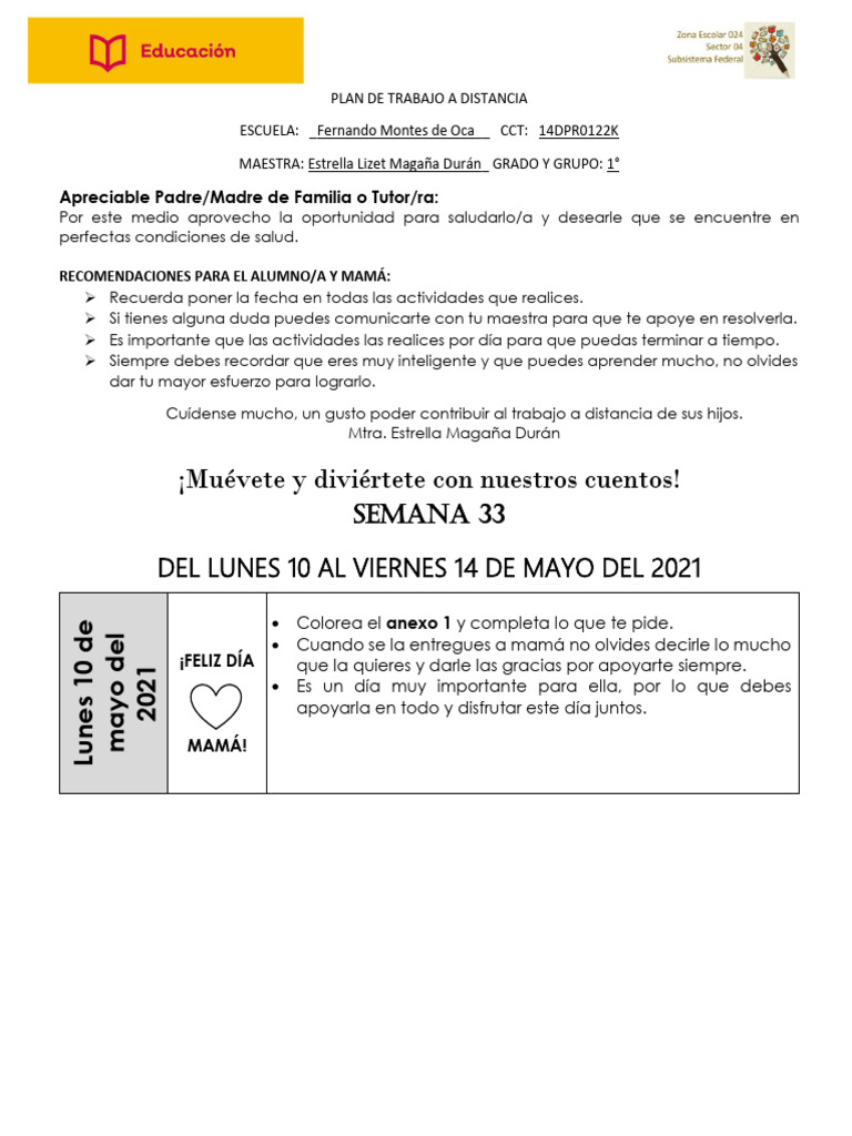 1° Sem. 33 proyecto integrador | PDF