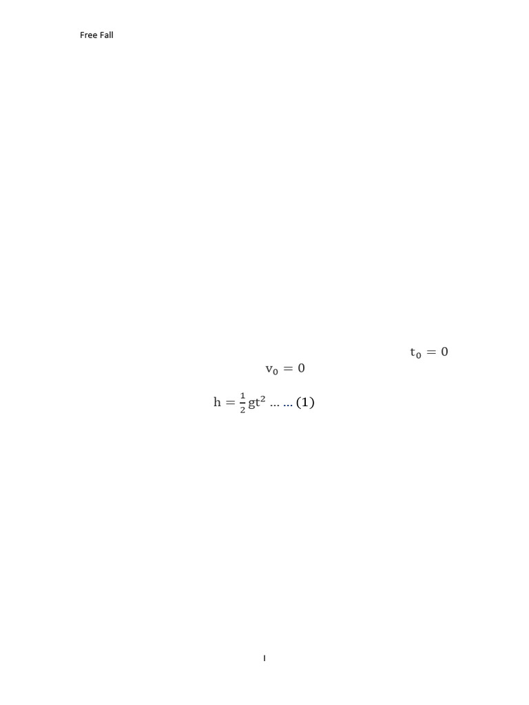 5- Free Fall | PDF