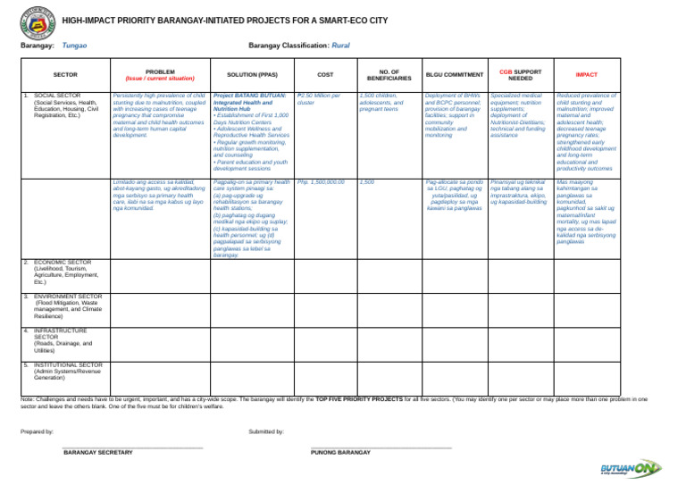 Priority Projects for Smart-Eco City | PDF | Human Development