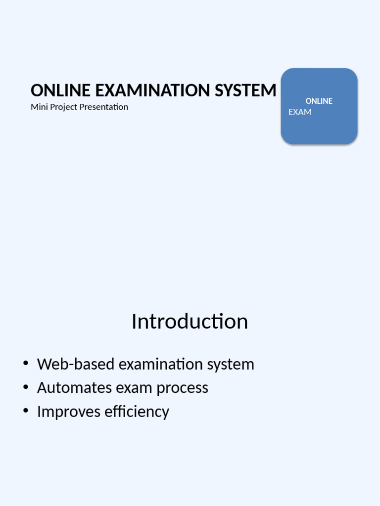 Web-Based Exam Automation System | PDF