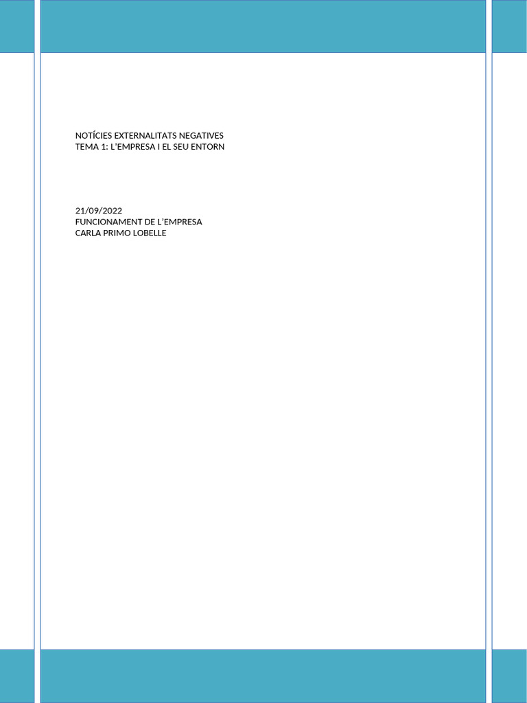 Ejemplos de externalidades negativas | PDF