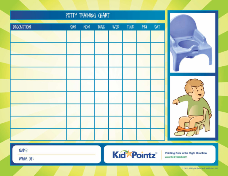 Potty Training Boys Chart 001 | PDF