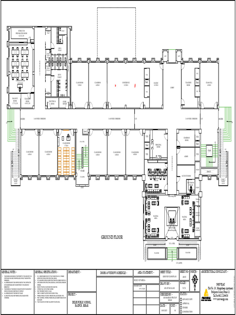 Ground Floor Plan-1_copy | PDF | Architectural Elements | Building Engineering