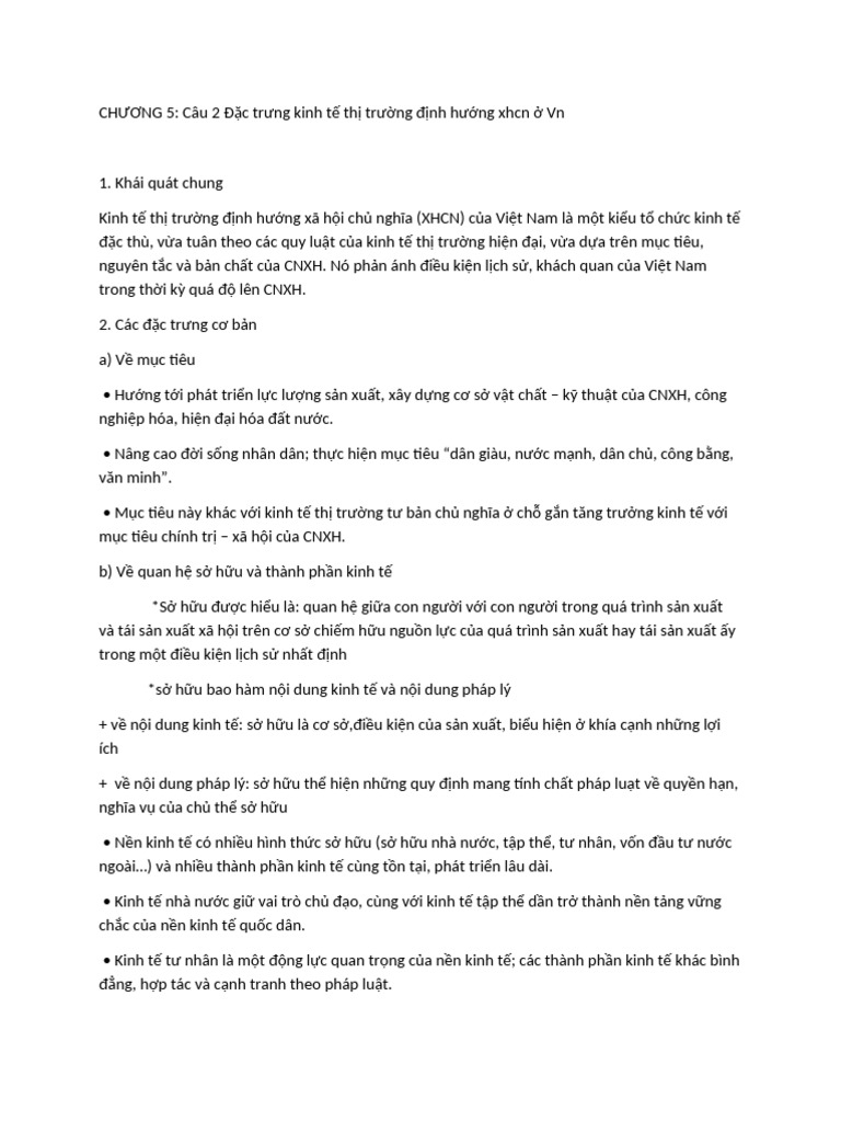 chương 5 câu 2 | PDF