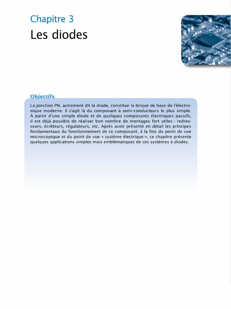 Cours Électronique Chapitre Diode 2 | PDF