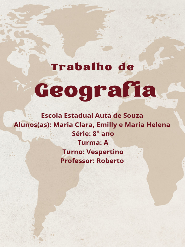 Brown Vintage Geography Map Project Cover A4 Document_20251120_123811 ...