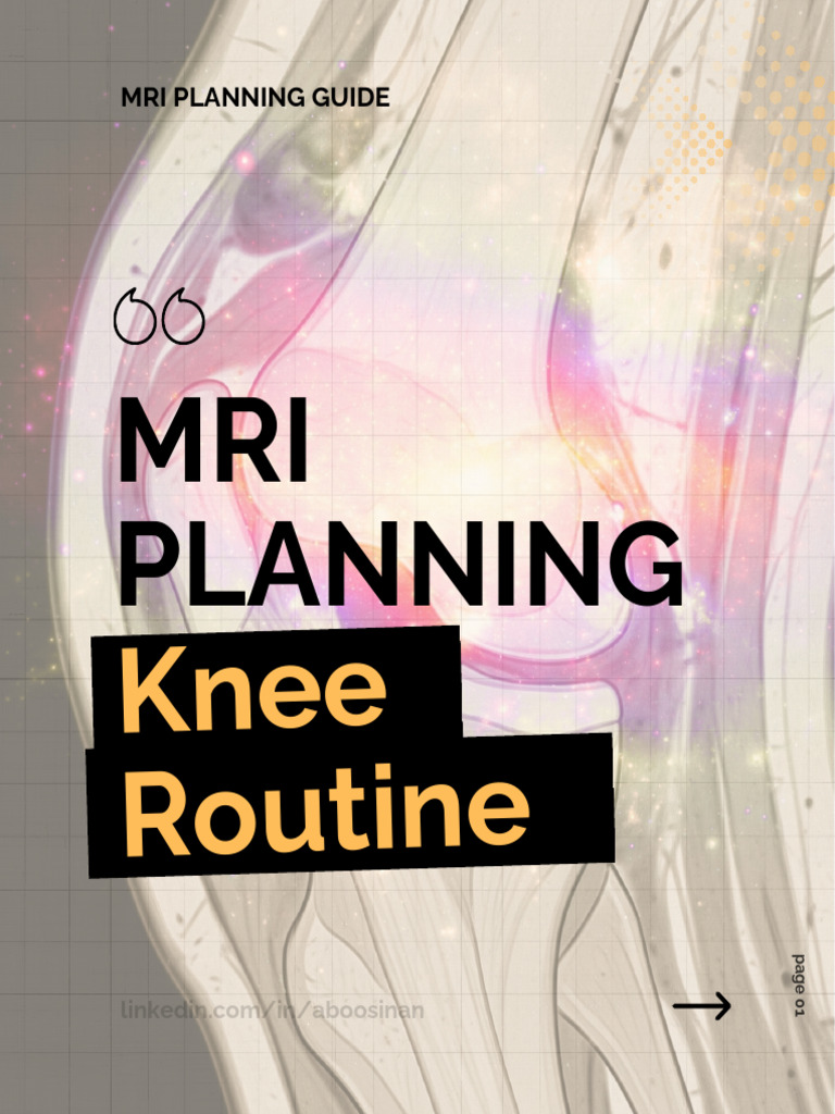 MRI Knee Routine Planning | PDF