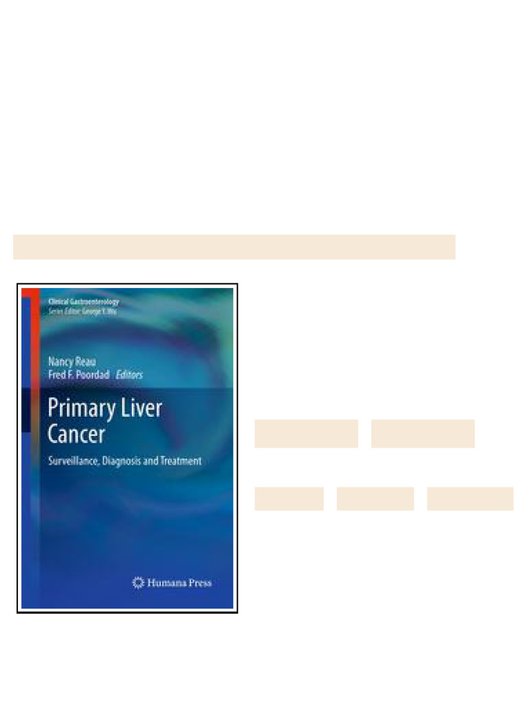 (Ebook) Primary Liver Cancer: Surveillance, Diagnosis and Treatment by ...