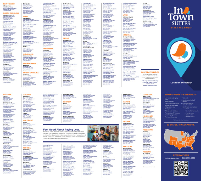 InTown Suites Location Directory | PDF