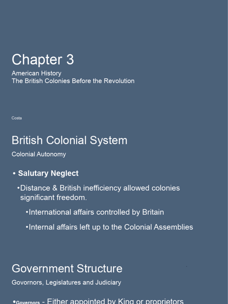British Colonial System and American Autonomy | PDF | French And Indian ...