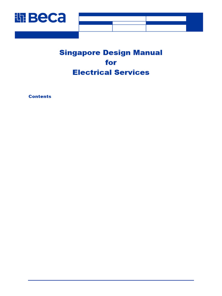 Singapore Electrical Design Manual | PDF | Lighting | Elevator