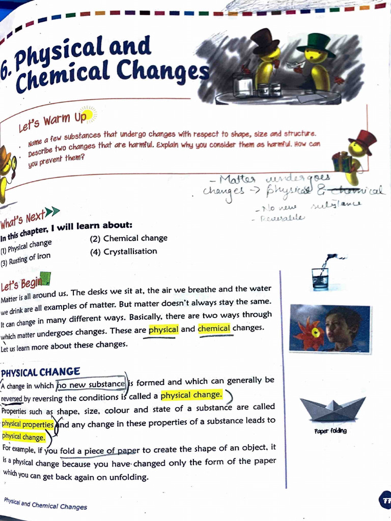Physical and Chemical Changs | PDF
