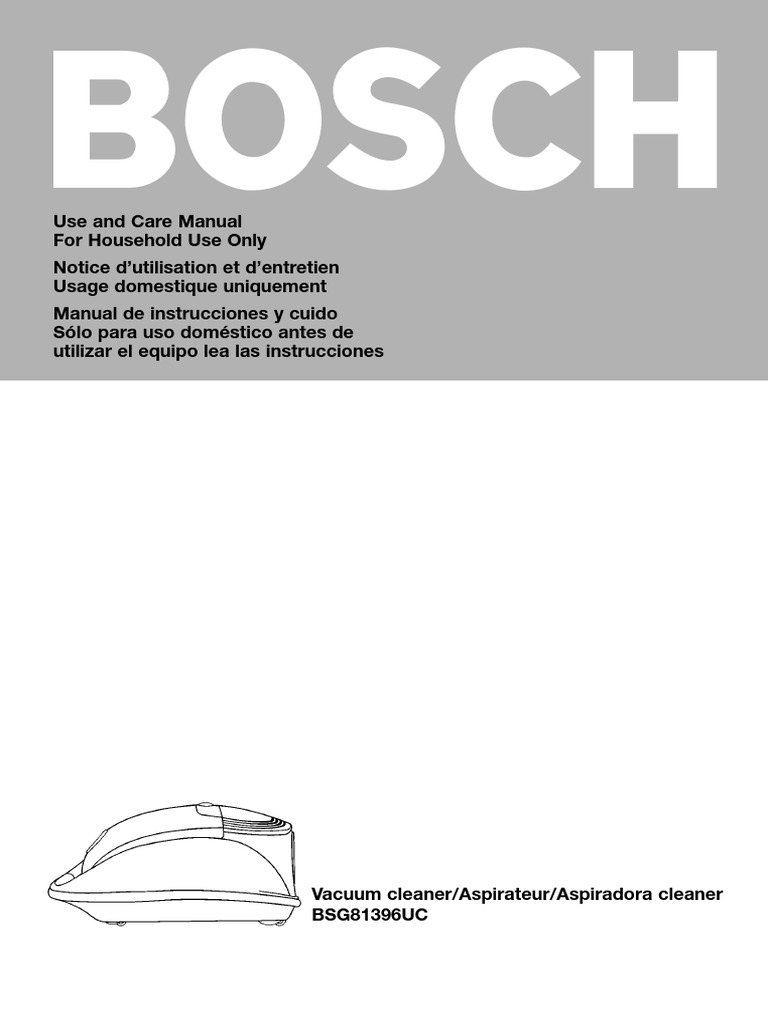Vacuum Cleaner Use and Care Manual | PDF | Vacuum Cleaner