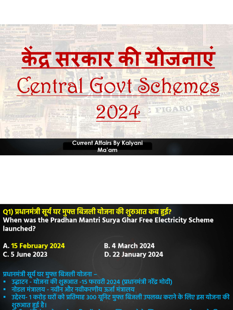 Central Govt Schemes_49156365_2025_02_08_10_23 | PDF