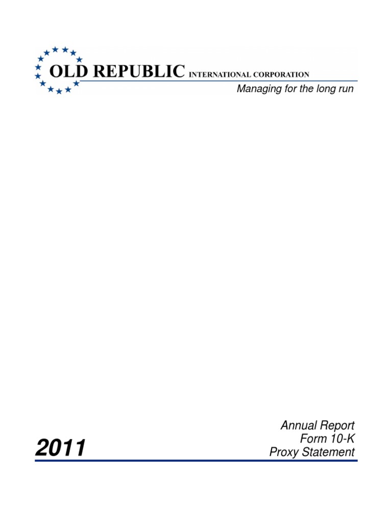 2011 Final AR-10K-Proxy Reduced File Size | PDF | Form 10 K | Audit ...