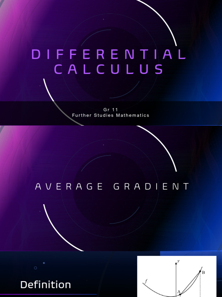 Average Gradient and Differentiation Basics | PDF | Derivative | Gradient