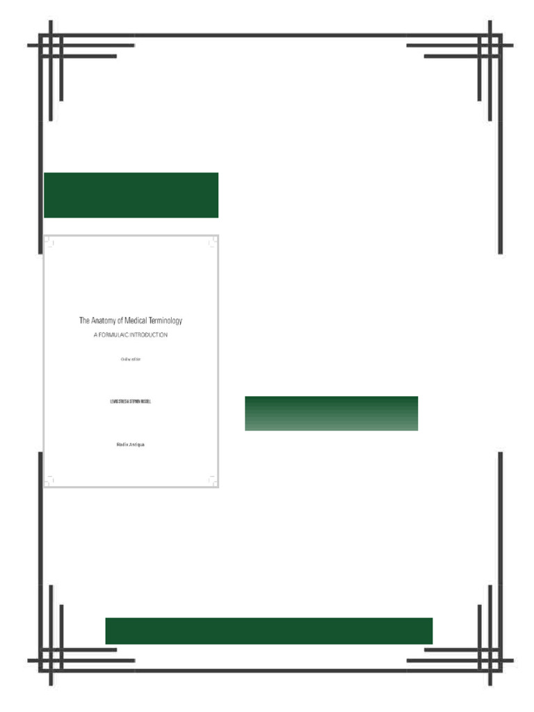 The Anatomy of Medical Terminology 3rd Edition Lewis Stiles ebook ...