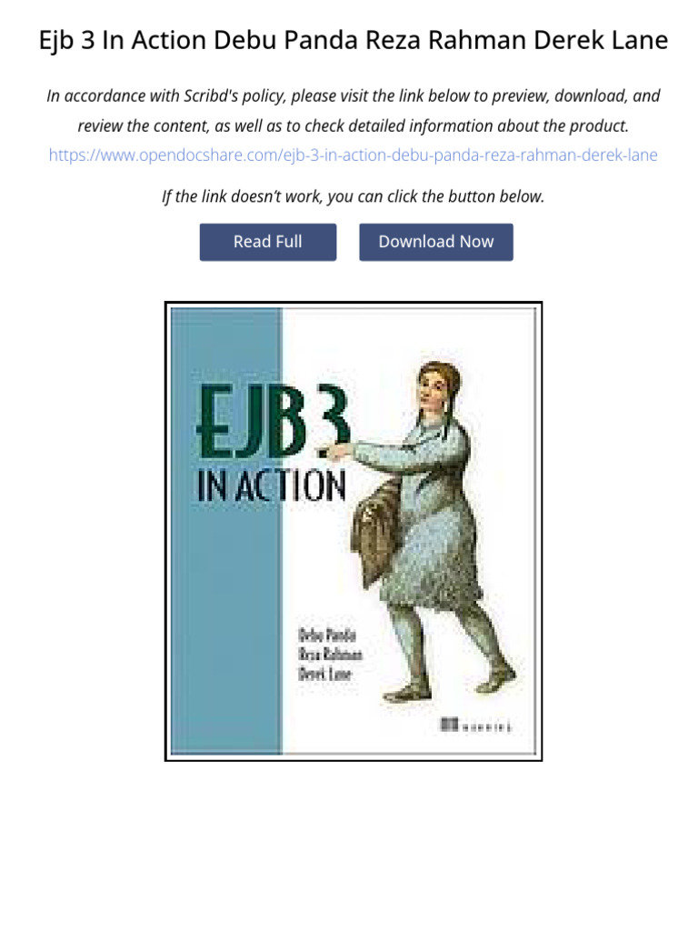 Ejb 3 In Action Debu Panda Reza Rahman Derek Lane | PDF | Java Platform ...