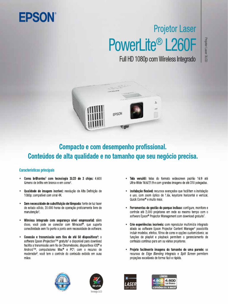 2164485 Bra Catsheet l260f Baja (1).PDF | PDF | Rede sem fio | Rede de computadores