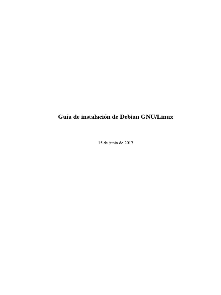 guia-de-instalacion-de-debian-gnu-linux | PDF | Arranque | Software