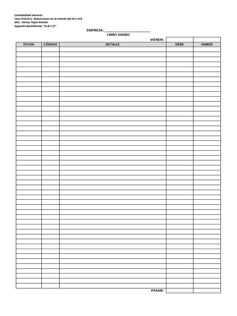 Formato Diario | PDF