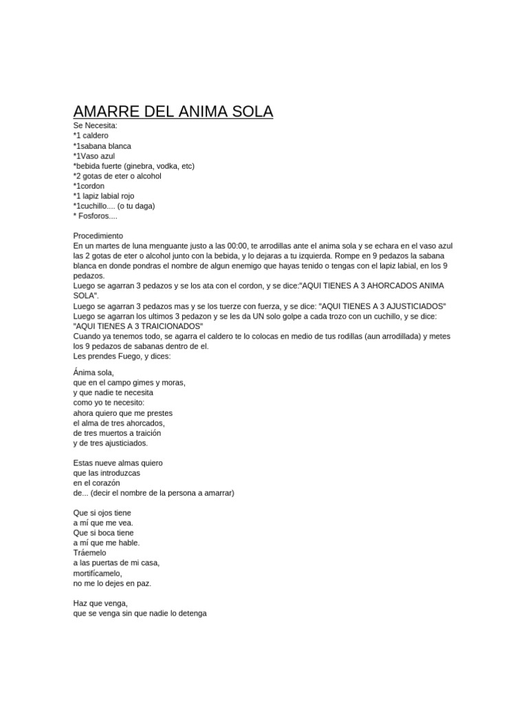 Anima Sola | PDF