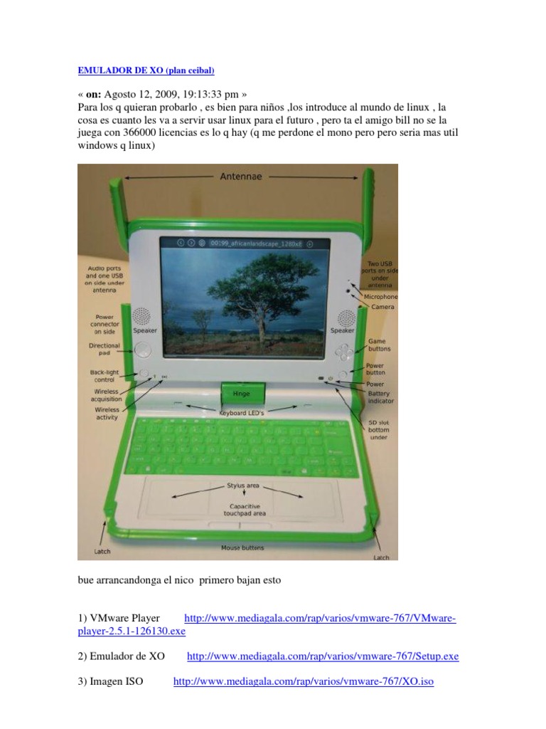 Emulador de XO para Plan Ceibal | PDF | Informática