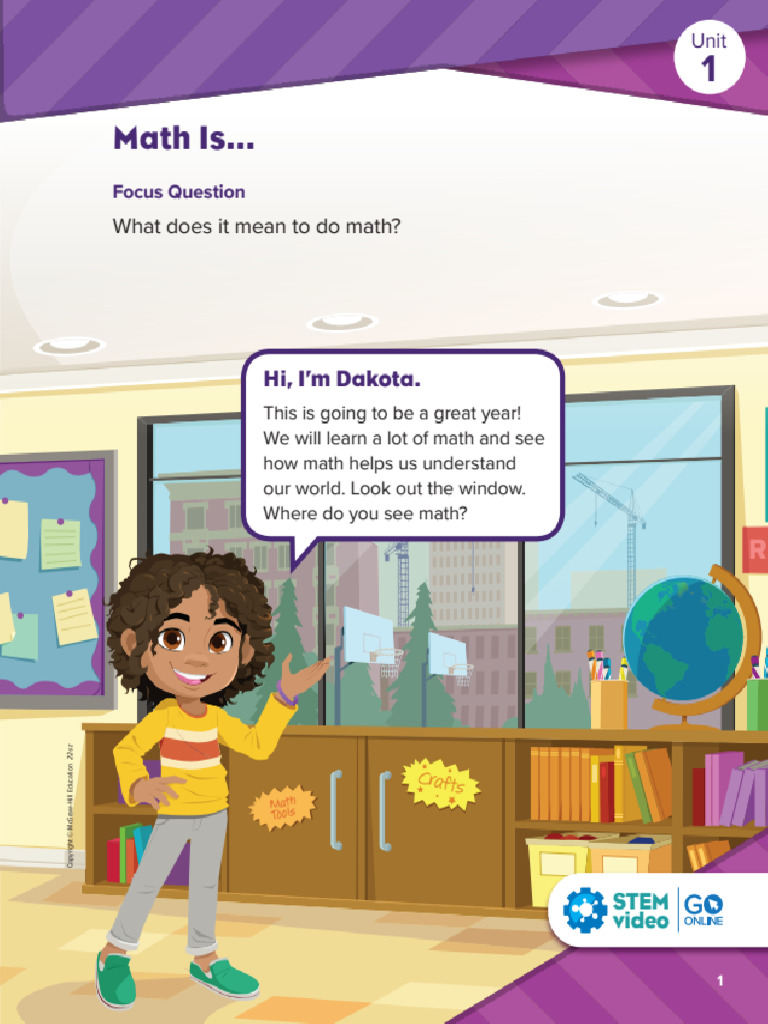 Reveal Math Student Edition Grade 3 Volume 1 - Unit 1 | PDF