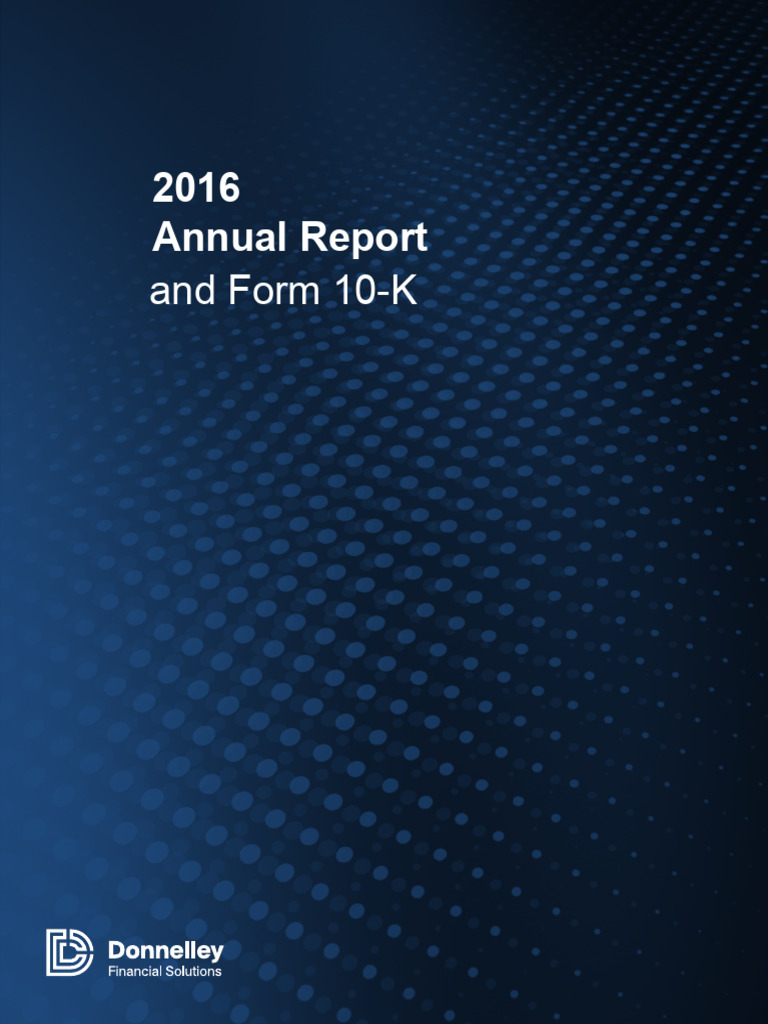 2016 Annual Report and Form 10-K | PDF | Form 10 K | U.S. Securities ...