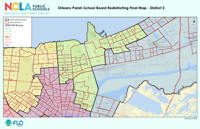 OPSB Final Map - District 2 With Precincts - 2-9-2023 | PDF