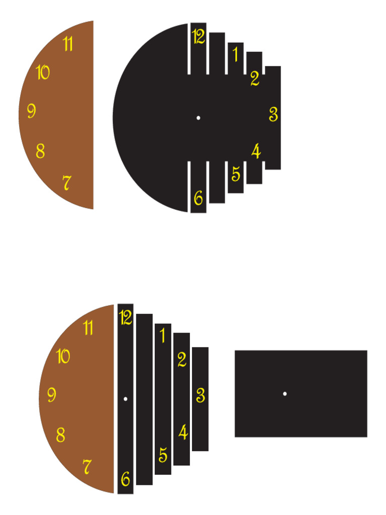 Laser Cut Creative Wooden Wall Clock | PDF