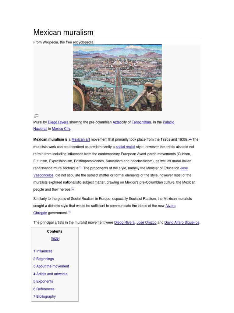 Mexican Muralism | PDF | Paintings | Arts (General)