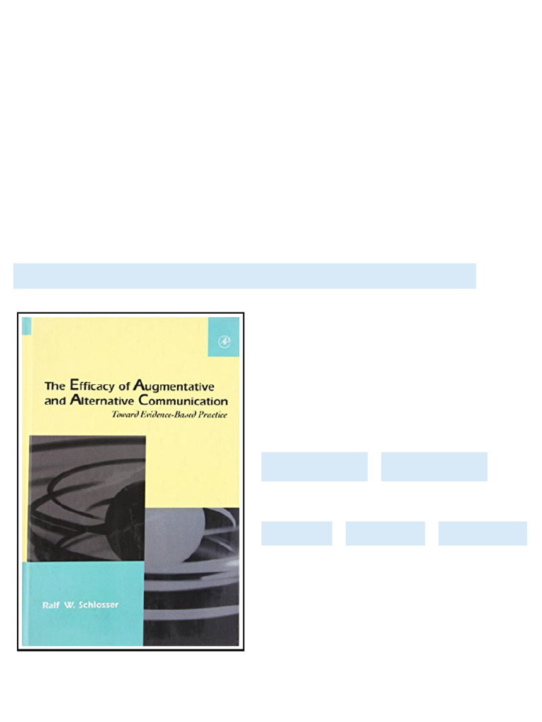 (Ebook) The Efficacy of Augmentative and Alternative Communication ...