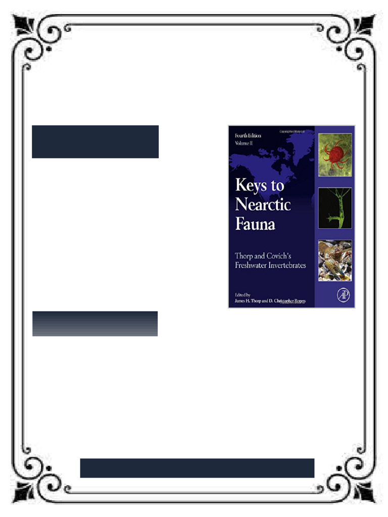 Thorp and Covich's Freshwater Invertebrates: Keys to Nearctic Fauna 4th ...