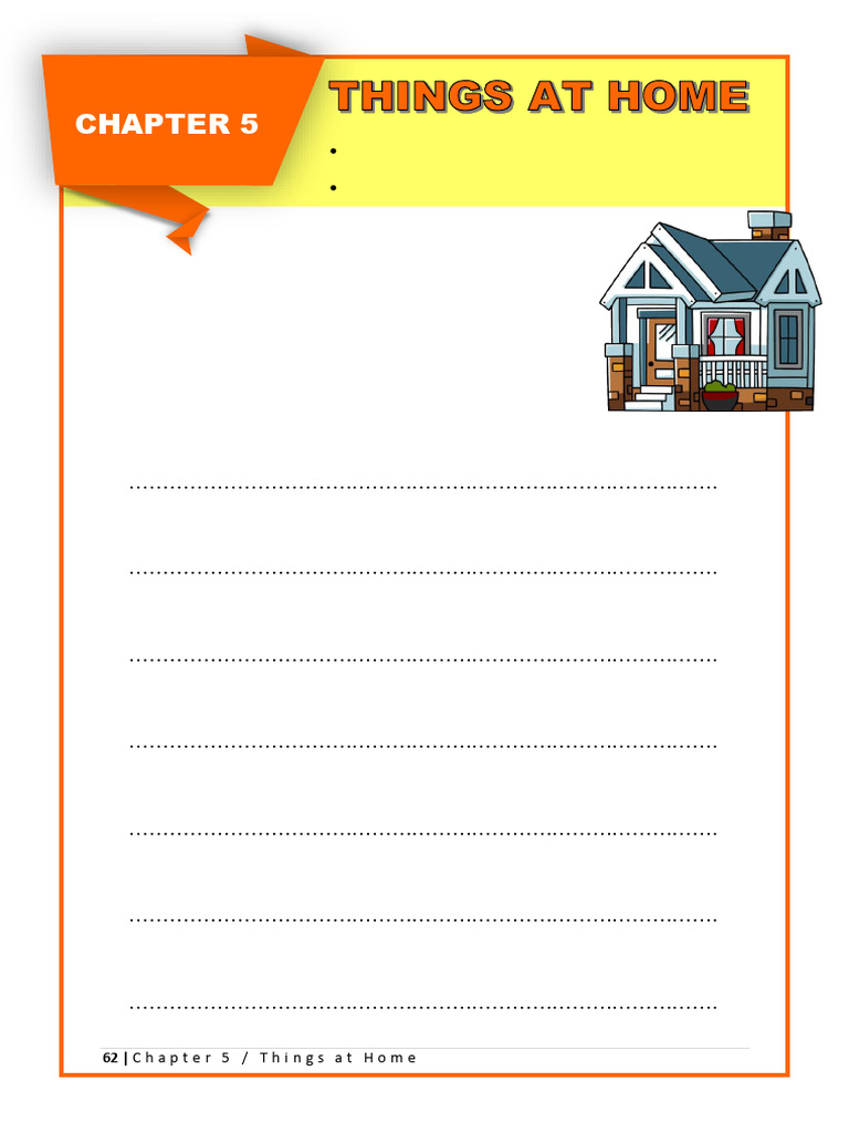 KELAS 3 - Bab 5 - Things at Home | PDF | Bathroom | Home
