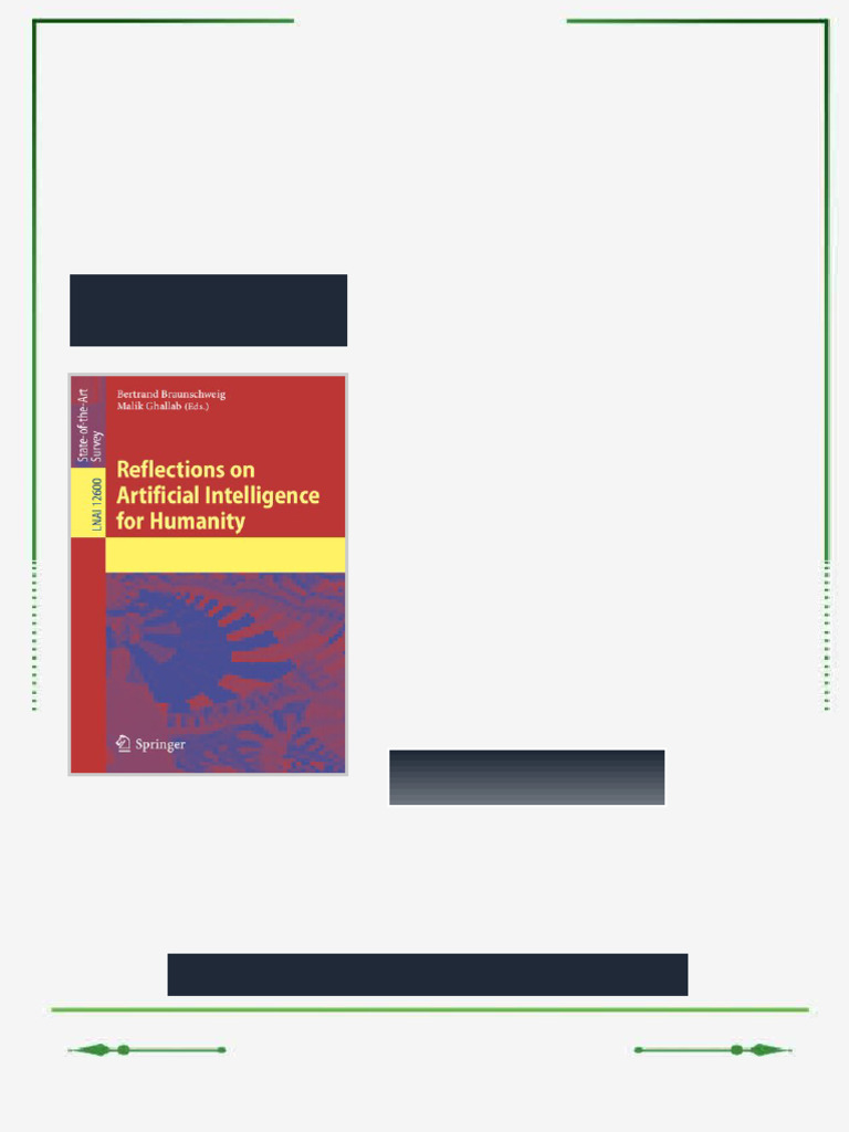 Reflections on Artificial Intelligence for Humanity Lecture Notes in ...
