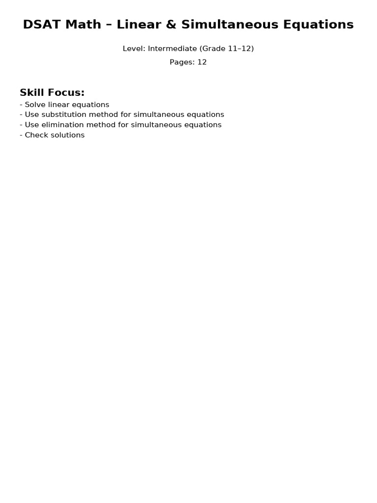 DSAT Math Booklet | PDF